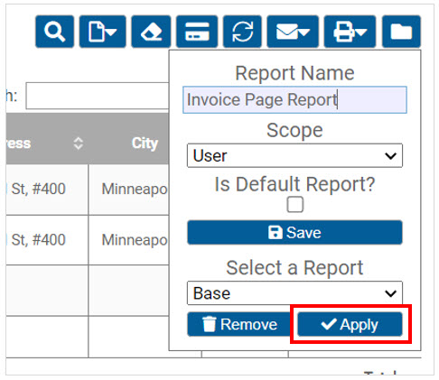 Report Builder – Wavebid
