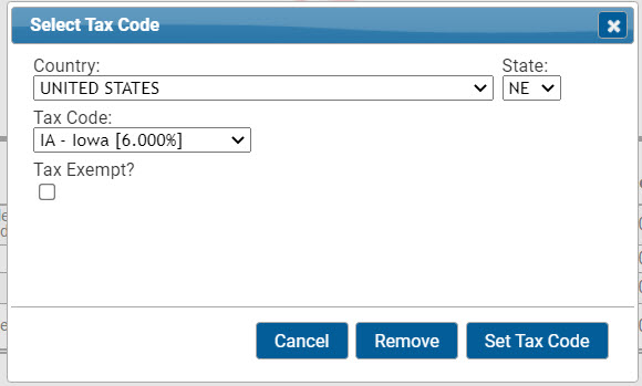 Applying Tax Codes – Wavebid