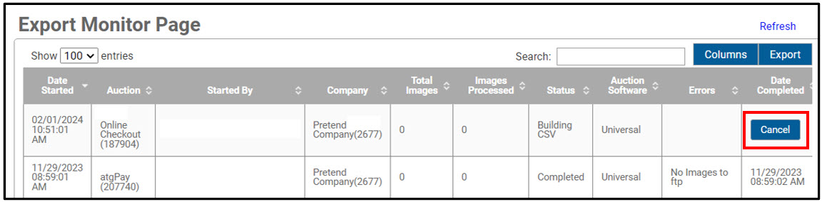 Exporting Catalogs – Wavebid