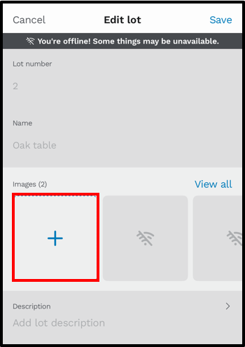 Wavebid Item Capture App – Wavebid