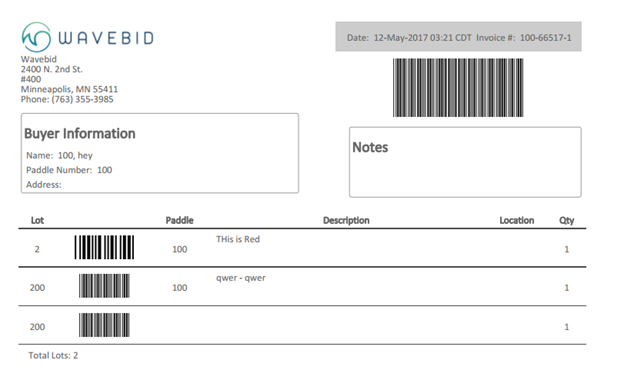 Using a Pick-List for Checkout – Wavebid
