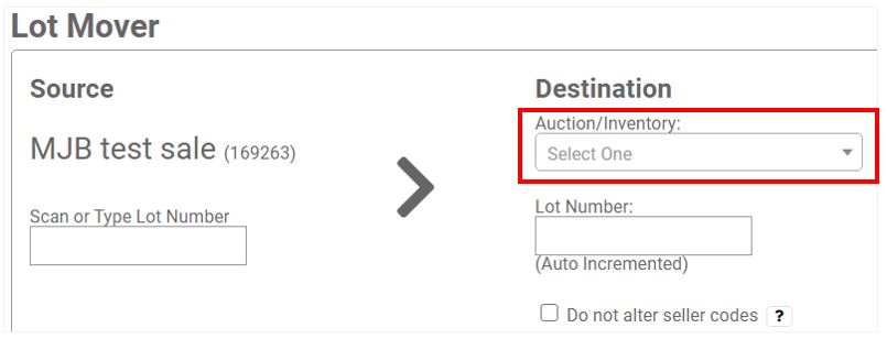 Move/Copy Lots to Another Auction – Wavebid