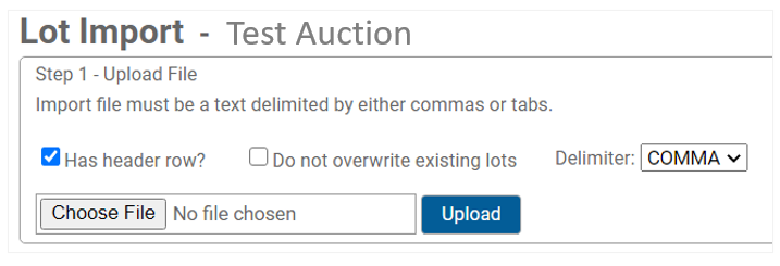Importing Catalogs – Wavebid