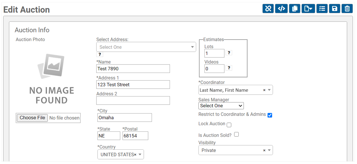 Create an Auction – Wavebid