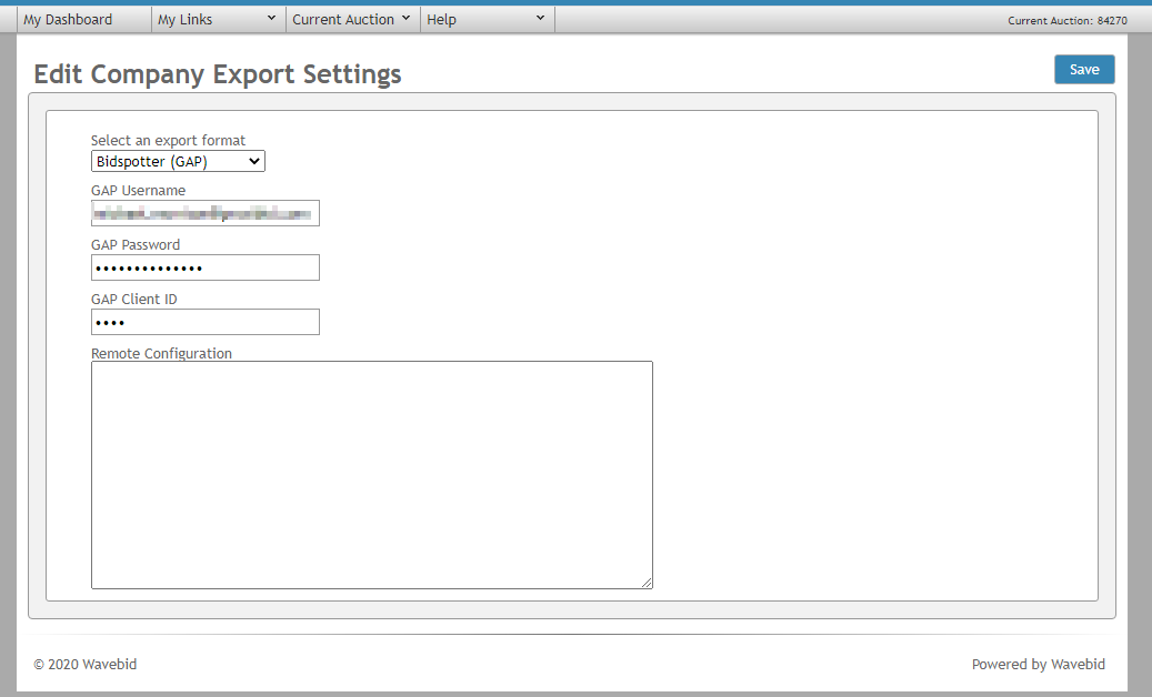 BidSpotter Integration – Wavebid