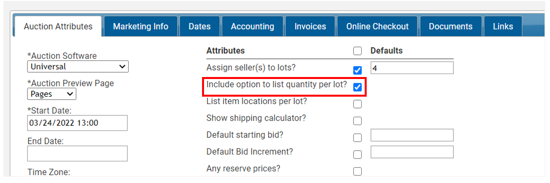 Lot Builder – Wavebid