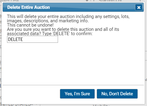 Create an Auction – Wavebid