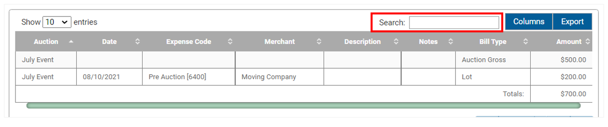 Reports and Lists – Wavebid