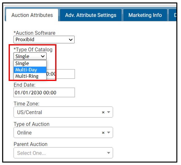 Multi-Day/Multi-Ring Events – Wavebid