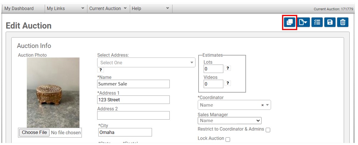 Create an Auction – Wavebid