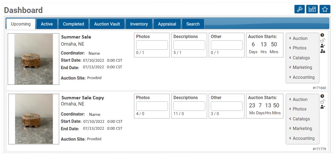 Create an Auction – Wavebid