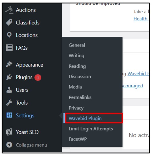 Wavebid Plugin: Installing the Wavebid Plugin – Wavebid